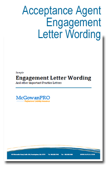 sample acceptance agent engagement letter wording