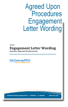 sample AUP engagement letter wording