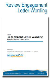 sample review engagement letter wording